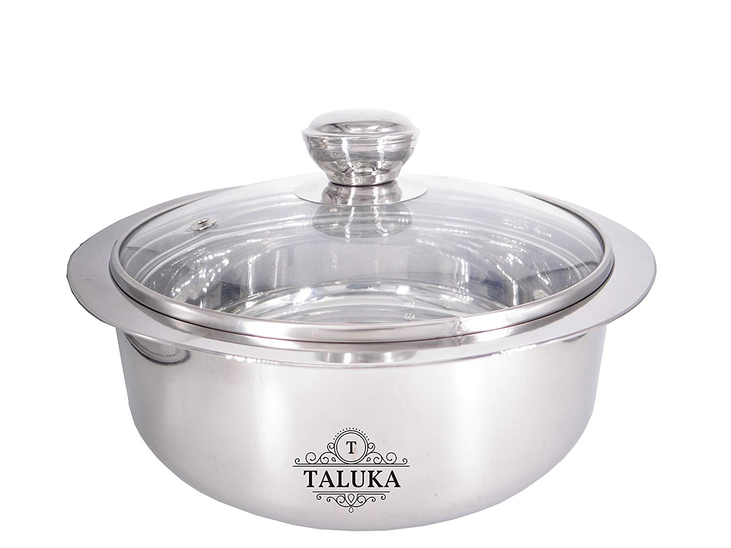 Copper casserole, copper casserole with glass lid, casserole, copper ...